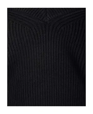 Alexander Wang Off-shoulder Ribbed Knit Jumper
