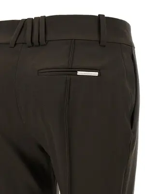 Attico Belt Loops Flared Trousers