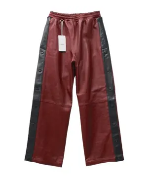 DOUBLET Grained Sheepskin Basketball Pants With D-ring Detail