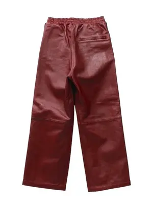 DOUBLET Grained Sheepskin Basketball Pants With D-ring Detail