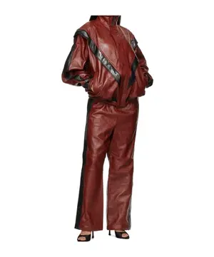 DOUBLET Grained Sheepskin Basketball Pants With D-ring Detail