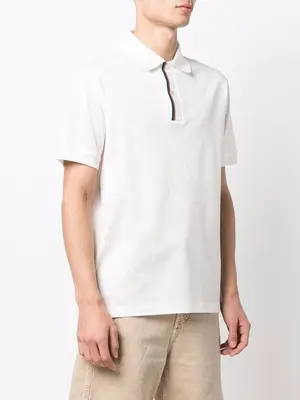 Paul Smith Signature Stripe-trim Polo Shirt