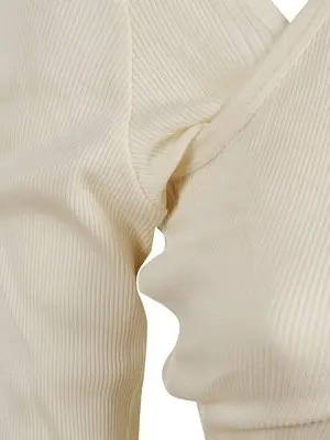 JEAN PAUL GAULTIER Ribbed Twisted Halter Top