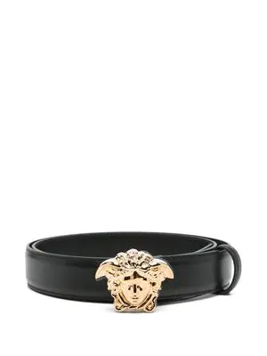 Versace Medusa Buckle Belt - Black