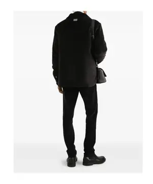 Dolce & Gabbana Logo Plaque Corduroy Trousers
