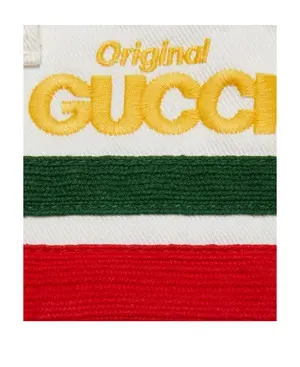 Gucci Original Tapered Jeans With Embroidered Logo And Stripe Details