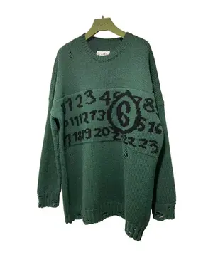 MAISON MARGIELA Intarsia-knit Logo Jumper - No