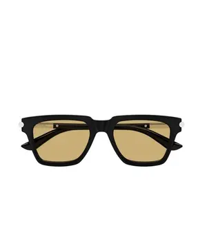 Alexander McQueen Square Frame Sunglasses - Black