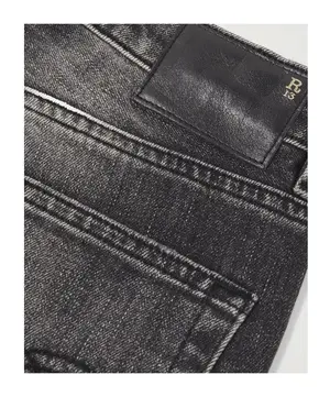 R13 Flare Leg Jeans With Belt Loops - Black