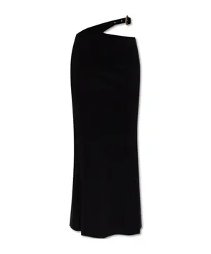 Versace Asymmetrical Belted Skirt