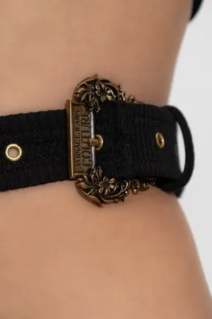 Versace Asymmetrical Belted Skirt