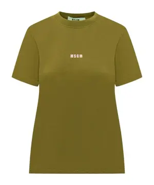 MSGM Crewneck Short-sleeved T-shirt