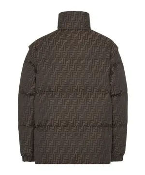 Fendi Ff Jacquard Puffer Jacket
