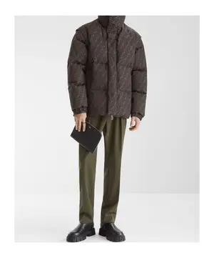 Fendi Ff Jacquard Puffer Jacket