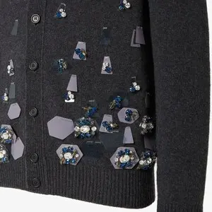 Fendi Embellished V-neck Cardigan
