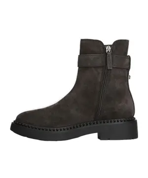Ash Buckled Ankle Boots