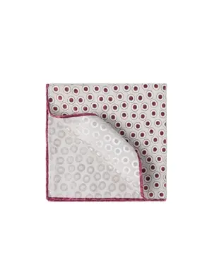 Brunello Cucinelli Polka-dot Pocket Square Scarf - Cherry Color