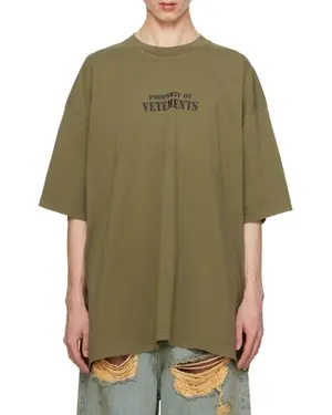Vetements Property Of Cotton T-shirt