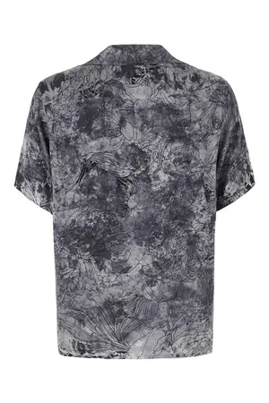 Avant Toi Floral-print Shirt - Gray