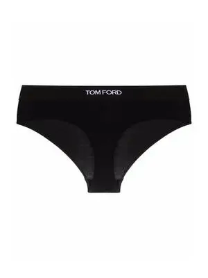 TOM FORD Signature Logo Waistband Briefs - Black