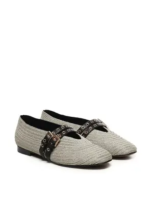 BIBI LOU Buckled Tapered Flat