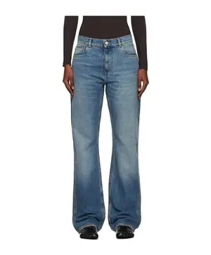 Coperni Mid-rise Logo Detail Jeans
