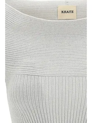 Khaite Salma Open-back Ribbed Knit Sweater