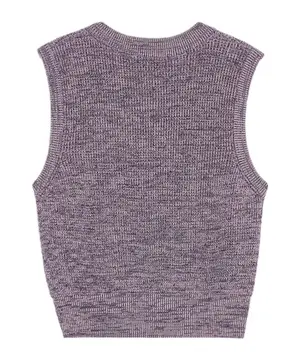 Maison Kitsuné V-neck Ribbed Knit Vest