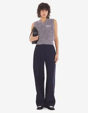 Maison Kitsuné V-neck Ribbed Knit Vest
