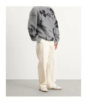 Dries Van Noten Long-sleeved Crewneck Jumper - Medium Gray
