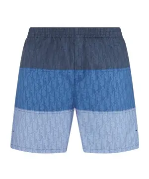 Dior Oblique Swim Shorts - Blue