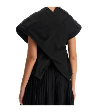 Balenciaga Cross-detail" Cotton Blouse