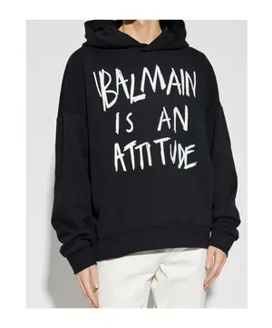 Balmain Long-sleeved Cotton Hoodie
