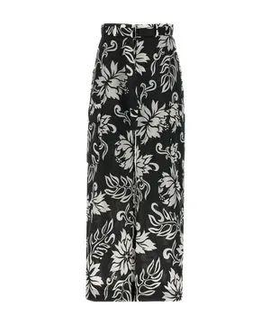 Sacai All-over Printed Belted Trousers