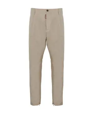 Dsquared2 Beige Cropped Tapered Pants