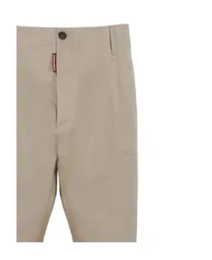 Dsquared2 Beige Cropped Tapered Pants