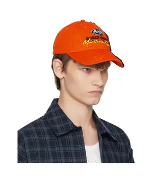 Martine Rose Two-tone Baseball Cap - Orange