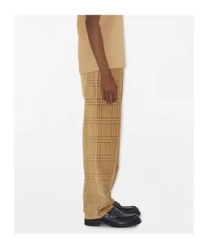 Burberry Checked Corduroy Trousers