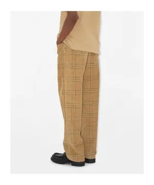 Burberry Checked Corduroy Trousers