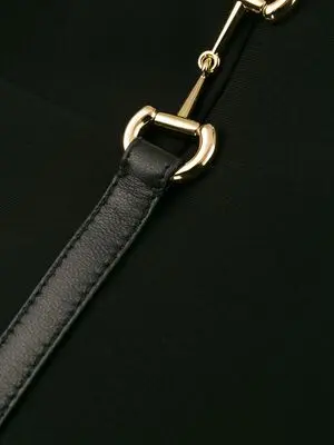 Gucci Sleeveless Ruffled V-neck Dress With Belt