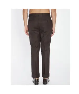 Burberry Straight-leg Pleated Trousers - Brown