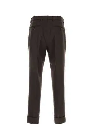Burberry Straight-leg Pleated Trousers - Brown