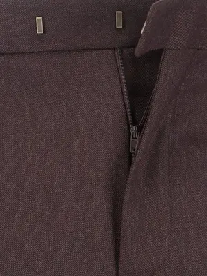 Burberry Straight-leg Pleated Trousers - Brown