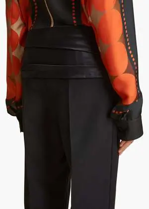 Khaite Deconstructed Waistband Casual Pants