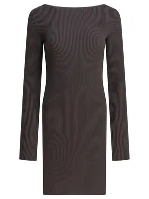 Rick Owens Ribbed Open-back Midi Dress