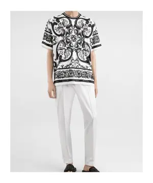 Dolce & Gabbana Dolce Gabbana Majolica-printed Short-sleeved T-shirt