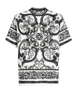 Dolce & Gabbana Dolce Gabbana Majolica-printed Short-sleeved T-shirt