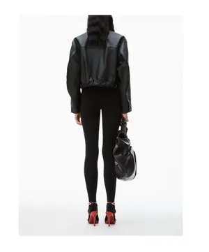 Alexander Wang Leather Locomotive Jacket