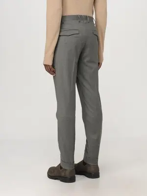 PT TORINO Pleat-detailed Tapered-leg Trousers - Gray