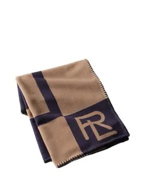 Ralph Lauren Northam Colour-block Wool Blanket - Brown